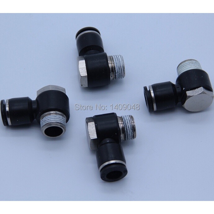 NEW GOGO 10pcs a lot T type 6mm 1/8 inch BSP Hex connector PH06-01 push ...