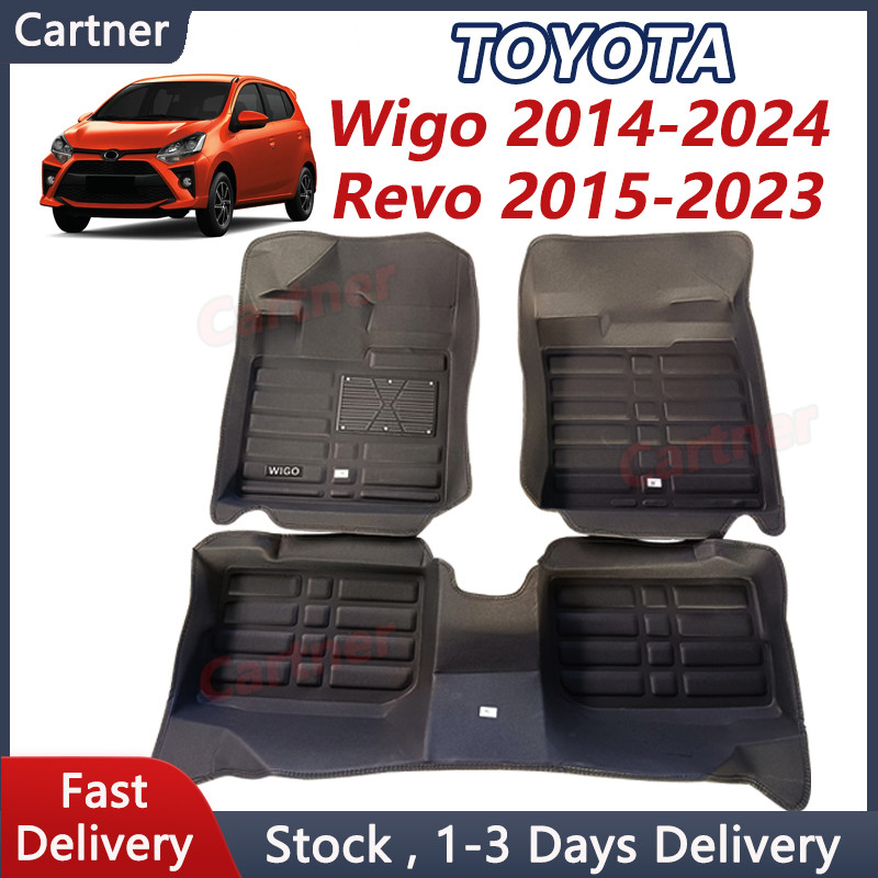 PU Car Deep Dish Matting for Toyota Wigo Revo 2014-2024 Car Mat Car ...