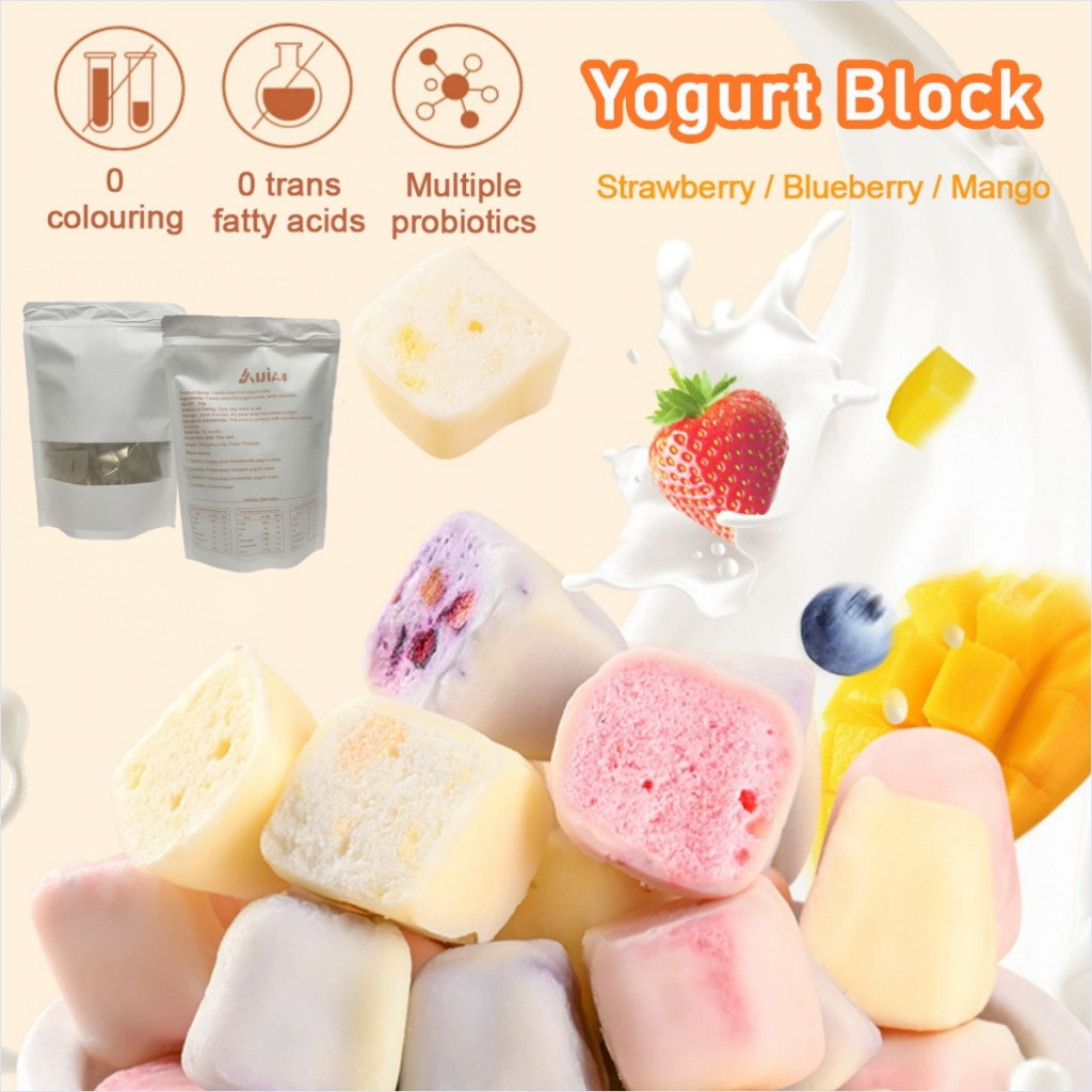 Probiotics Freeze-dried Yogurt Blocks Strawberry Dried Fruit Snacks ...
