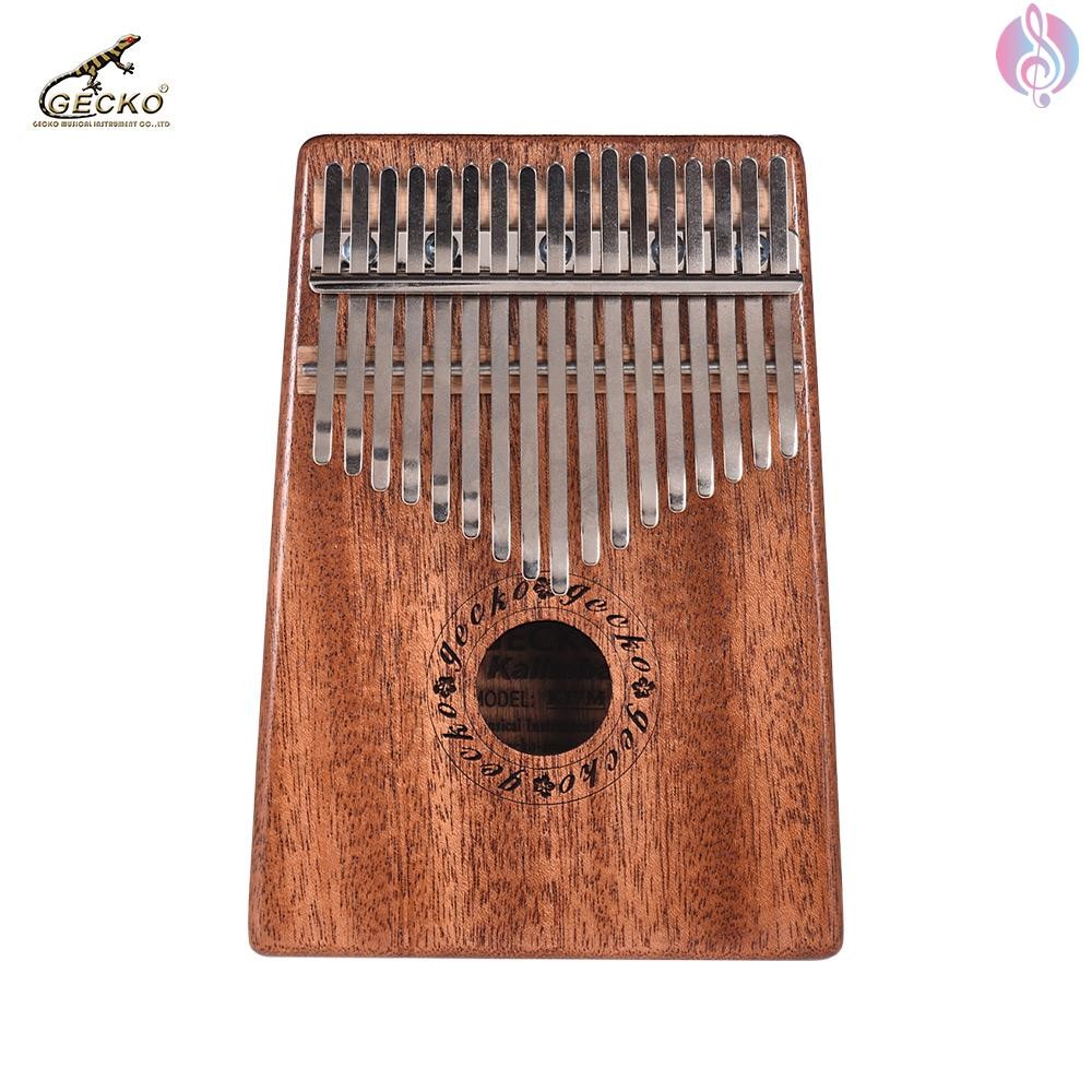GECKO K17M 17-key Piano Mbira Mahogany Solid Wood with Carry Bag ...