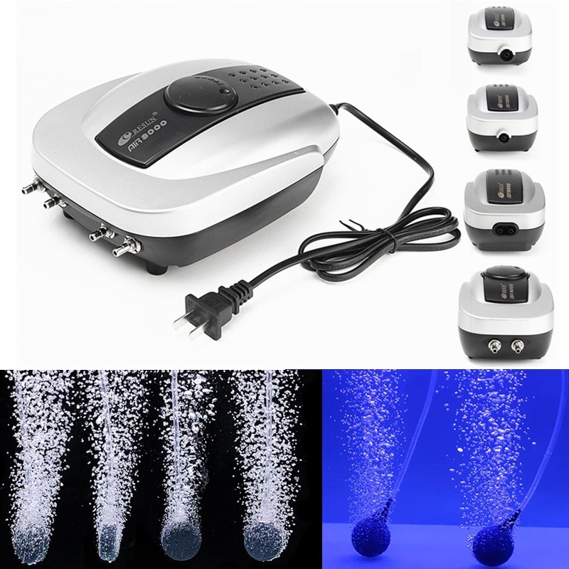 220v Quiet Aquarium Air Pump Fish Tank Oxygen Air Pump Aerator Aquarium ...