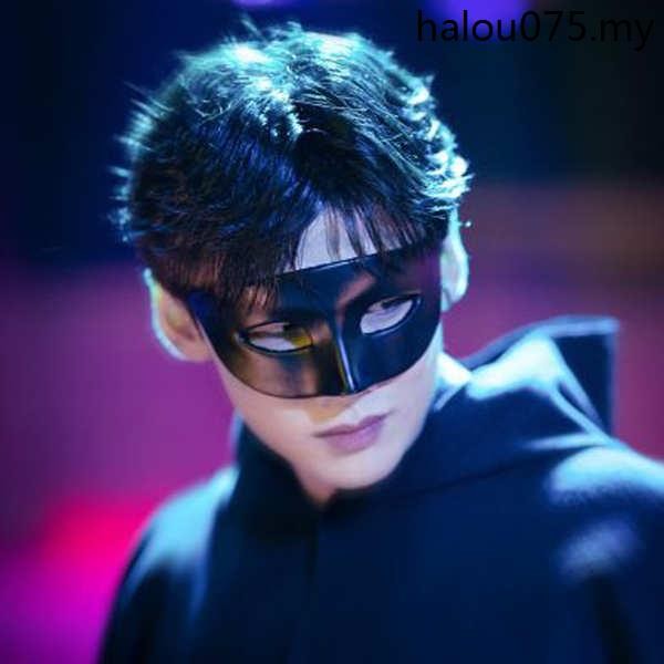 Mystery Mask Male cos Masquerade Mask Half Face Male Cool Full Face ...