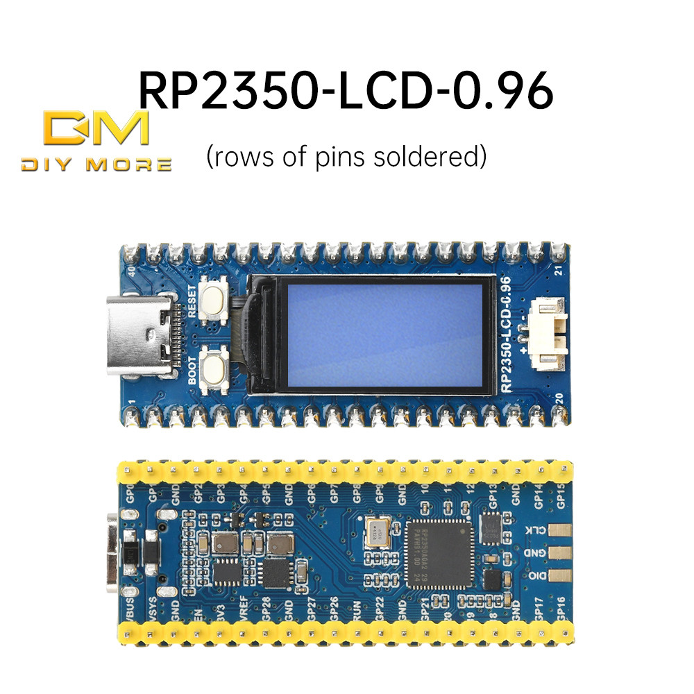 DIYMORE RP2350-LCD-0.96 Microcontroller Development Board Onboard 0.96-Inch Lcd Display Screen ...