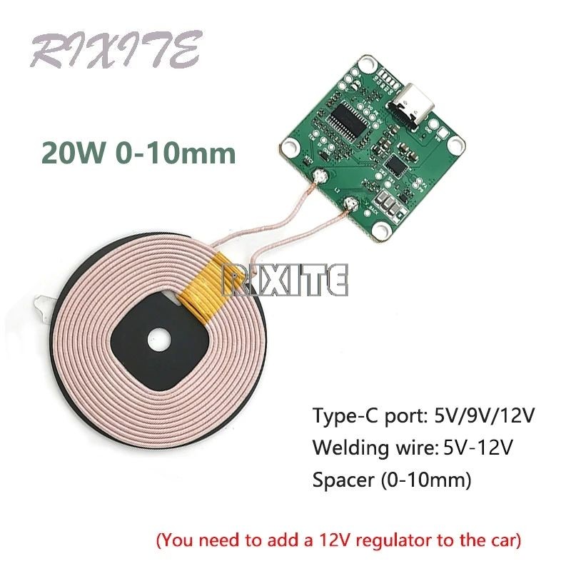 20W Type-C Wireless Charger Transmitter Module Circuit Board Fast ...