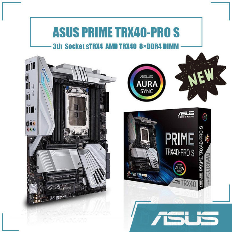 ASUS PRIME TRX40-PRO S Motherboard 8xDDR4 DIMM Socket sTRX4 AMD TRX40 ...