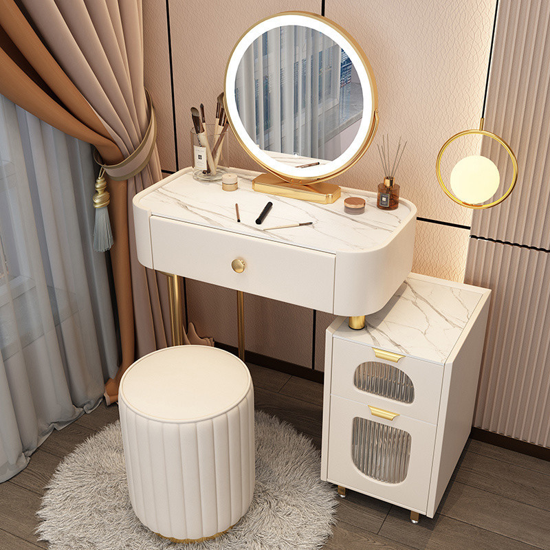 Solid wood makeup table, storage cabinet, dressing table, bedroom ...