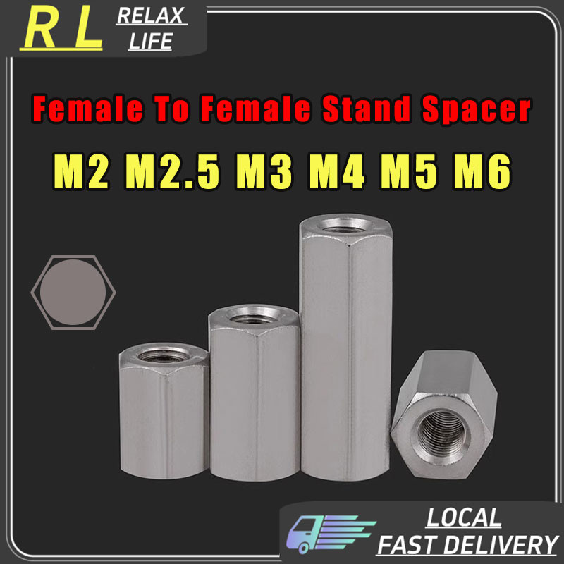 [RL] PCB Stand-off Spacer Long Round Connector Nuts Joint Nut Column ...