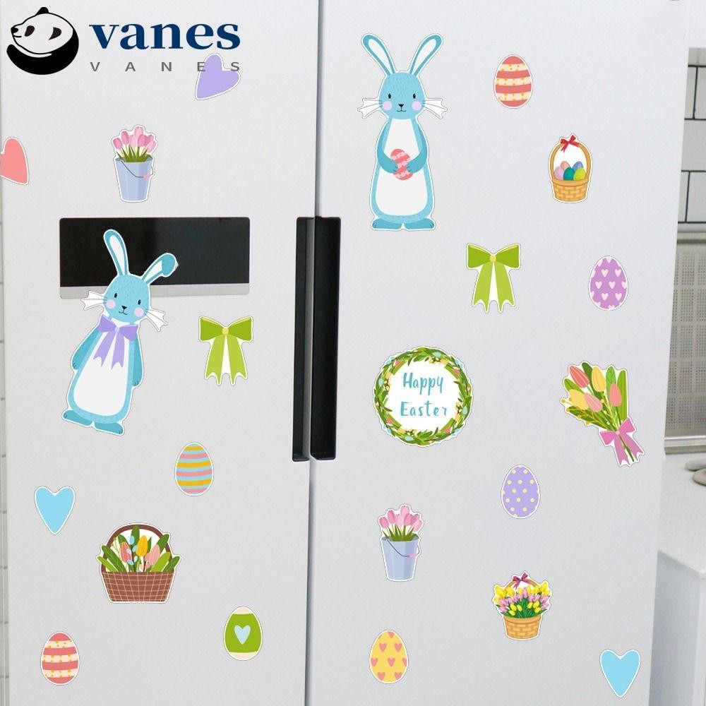 VANES Bunny Egg Magnets Set, Creative Cartoon Easter Bunny Fridge ...