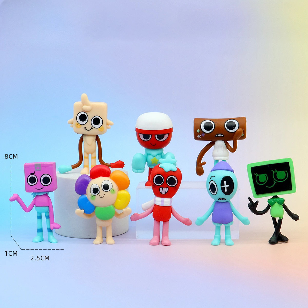 12Pcs 8Pcs ROBLOX Dandy's World Figure Toys Creative Adventure Games ...