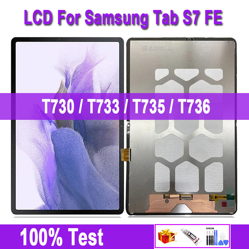 Original LCD For Samsung Tab S7 FE 5G T730 T733 T736B LCD Display Touch ...