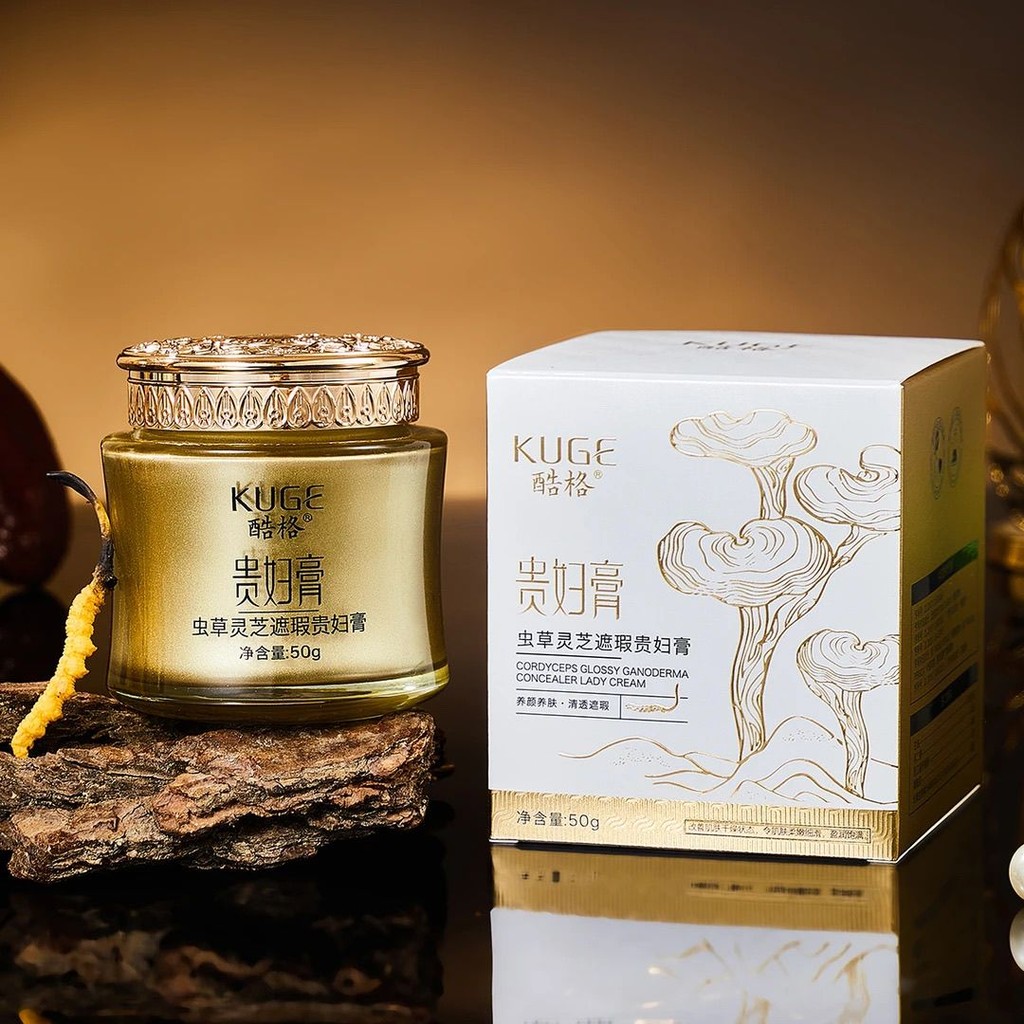 KUGE KUGE Cordyceps Ganoderma Lucidum Concealer Lady Cream Lazy Face ...
