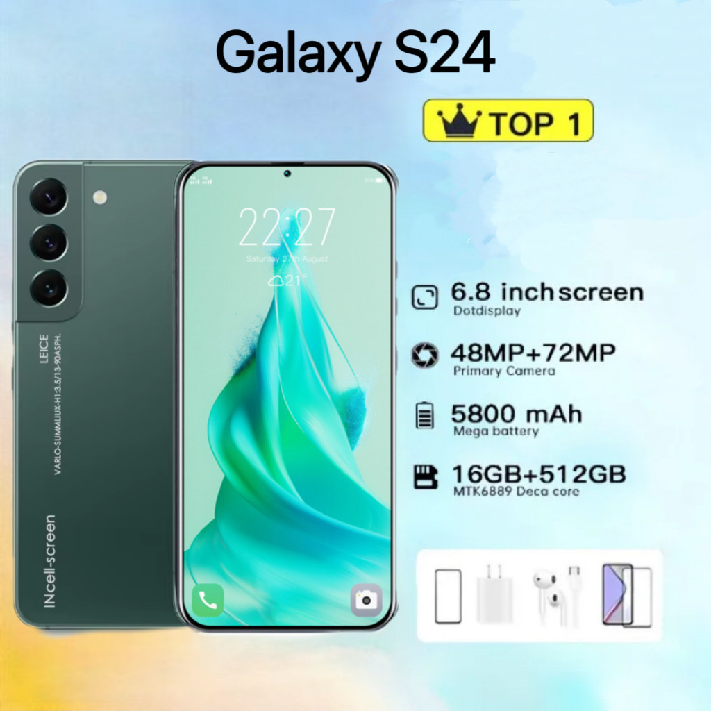 Latest smartphones 2025 Galaxy S24 Oringinal Cellphone 6.8Inch HD ...