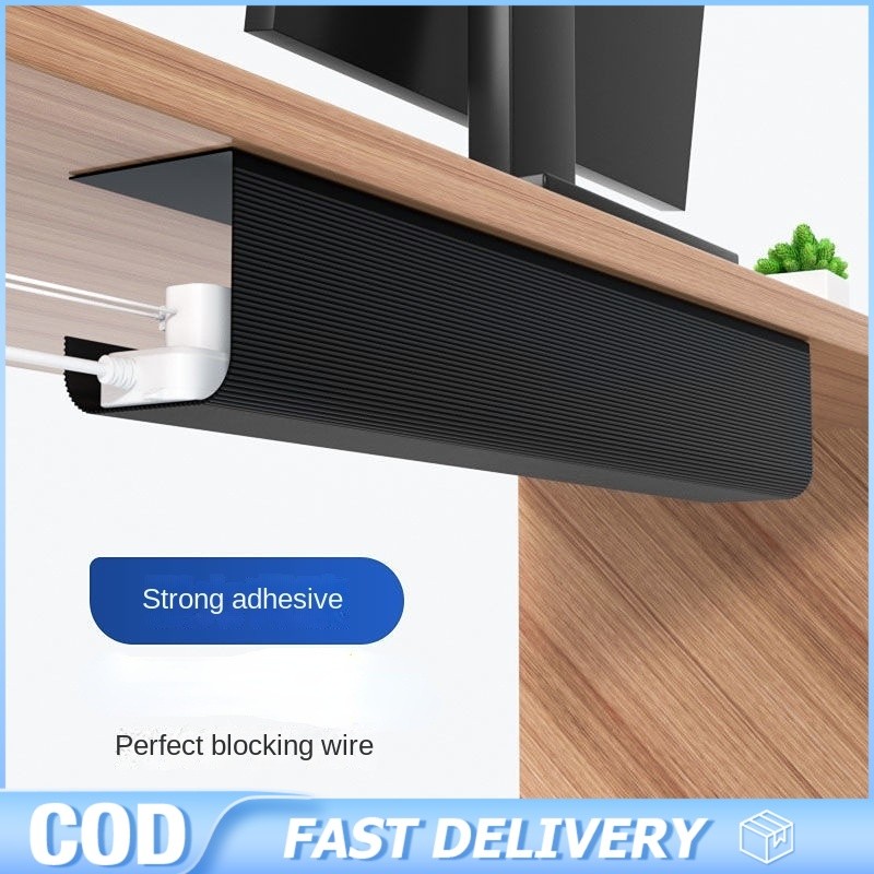 70CM Black Under the Table Cable Management Rack Stick Socket Cable ...