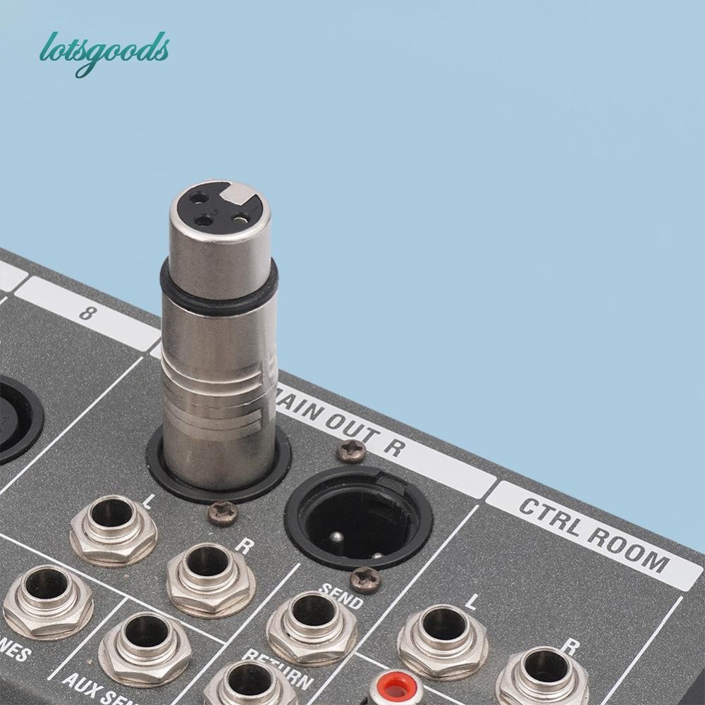 XLR 3 Pin To 3 Pin Microphone Line Adapter XLR Female To Female 3 Pin ...