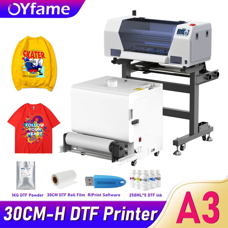 OYfame 33CM DTF Printer A3 For Epson XP600 Directly To Film a3 tshirt printing machine a3 ...