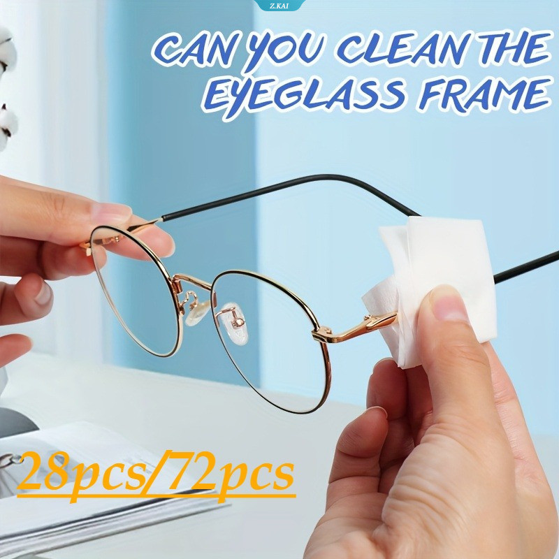 Glasses Cleaning Wipes, Pre-Moistened Individual Packets, Scratch-Free ...