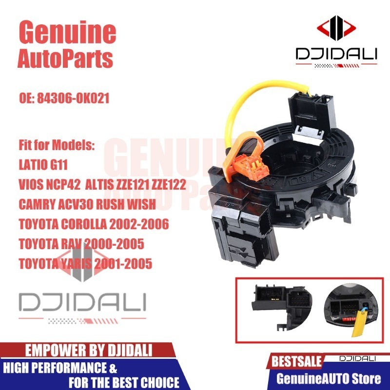 NEW CLOCK SPRING FOR TOYOTA HILUX VIGO KUN25 INNOVA FORTUNER (84306 ...