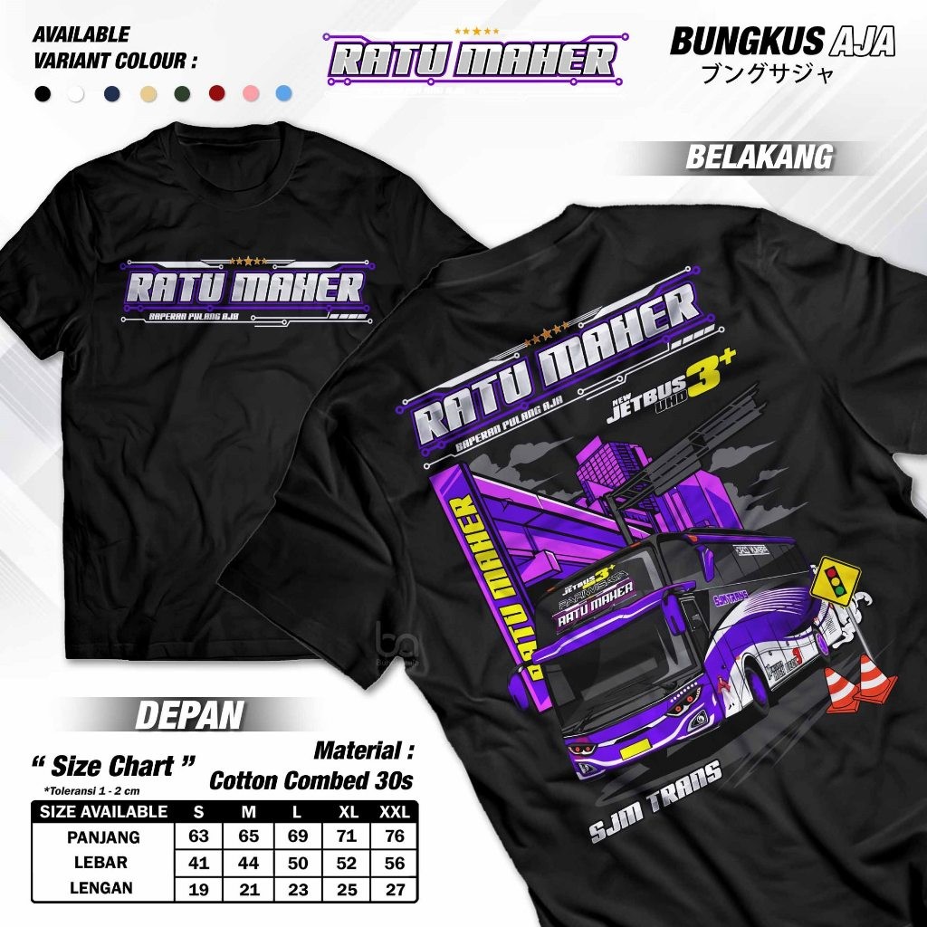 Ratu Maher SJM Bus T-shirt Trans Tshirt Young Driver Jetbus JB 3 ...