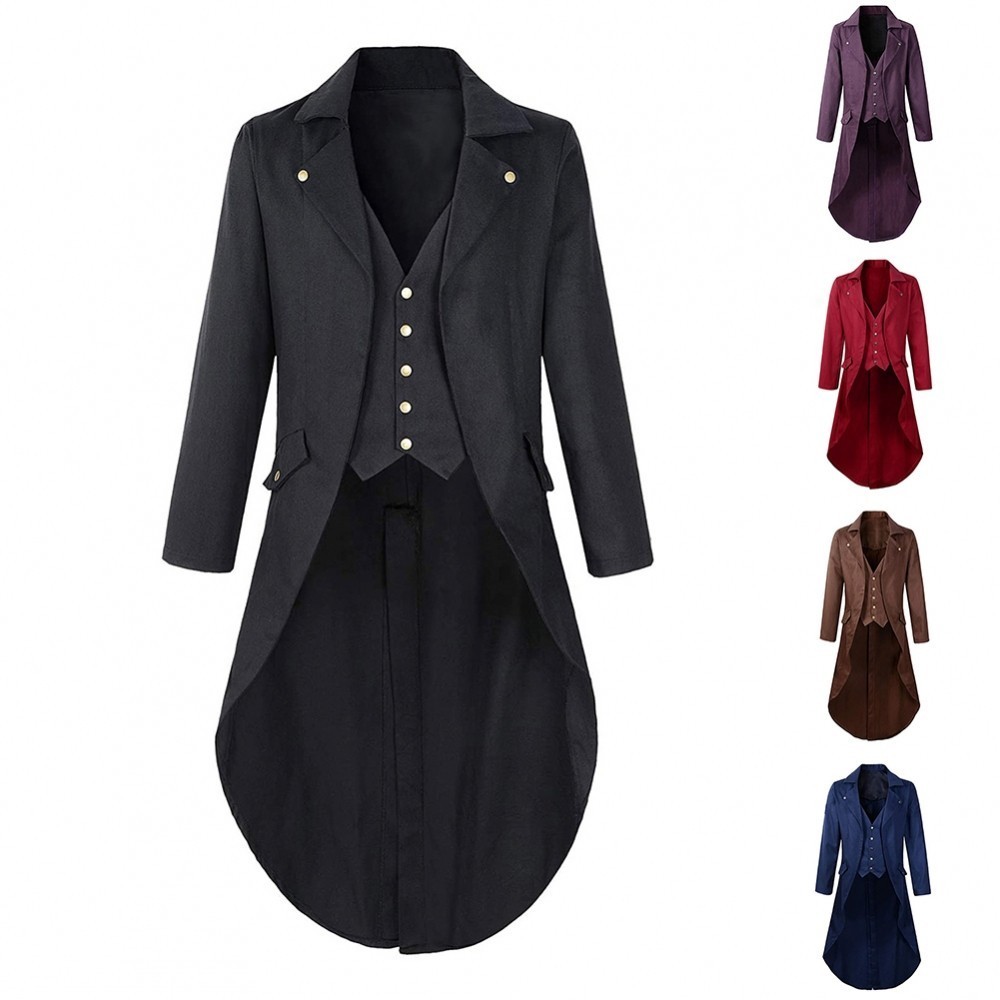 【CHAMER】Tailcoat Collared Gentleman Gothic Renaissance Spring Suitable ...