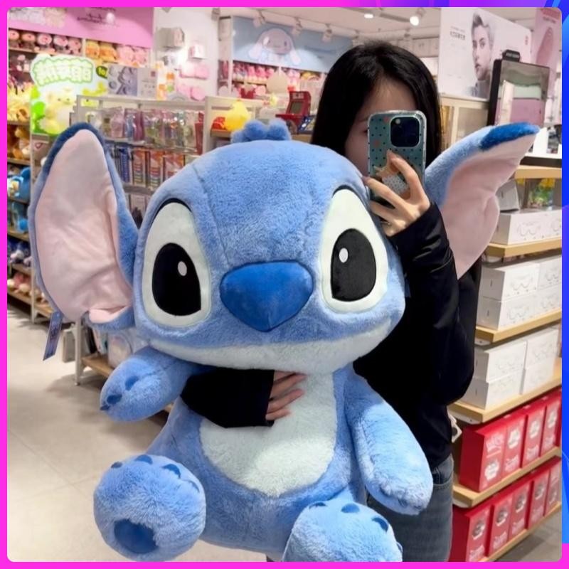 (Ready Stock) 60/80cm Stitch plush toy stitch pillow for kids stitch ...