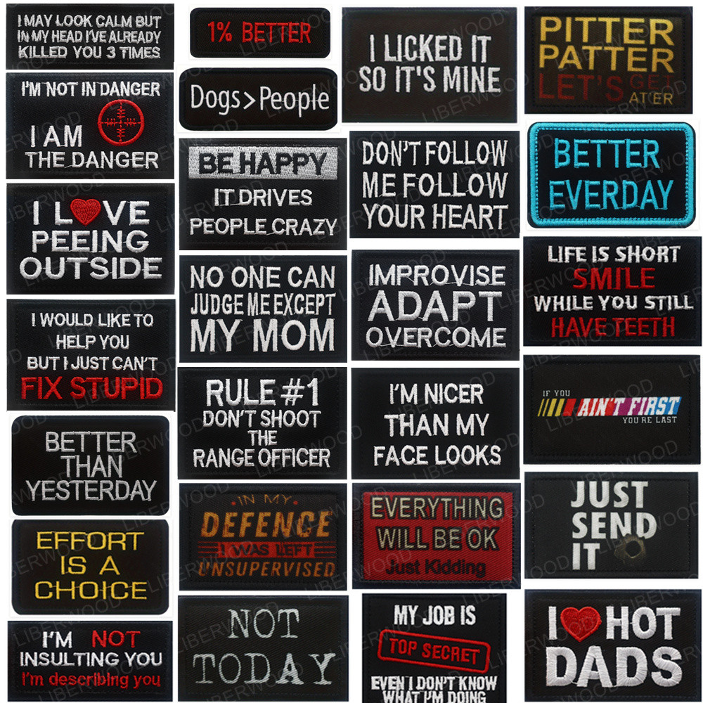 Funny Saying Meme Patch Fix Stupid Not Today Defence Just Send It Hook ...