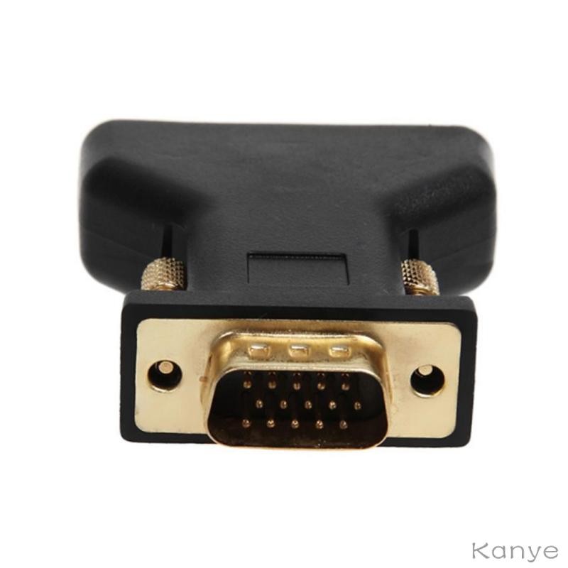 [KY] 3 RCA RGB Female To 15-Pin VGA Component Video Jack Adapter (Black ...