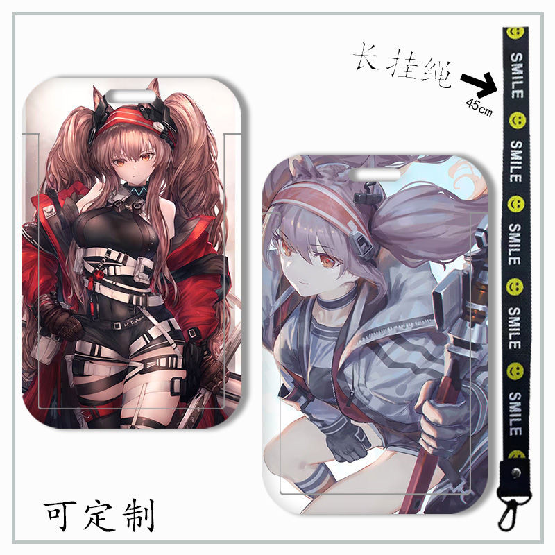 Arknights Angelene DIY Student Card Set Campus Card Bus Card Holder ...