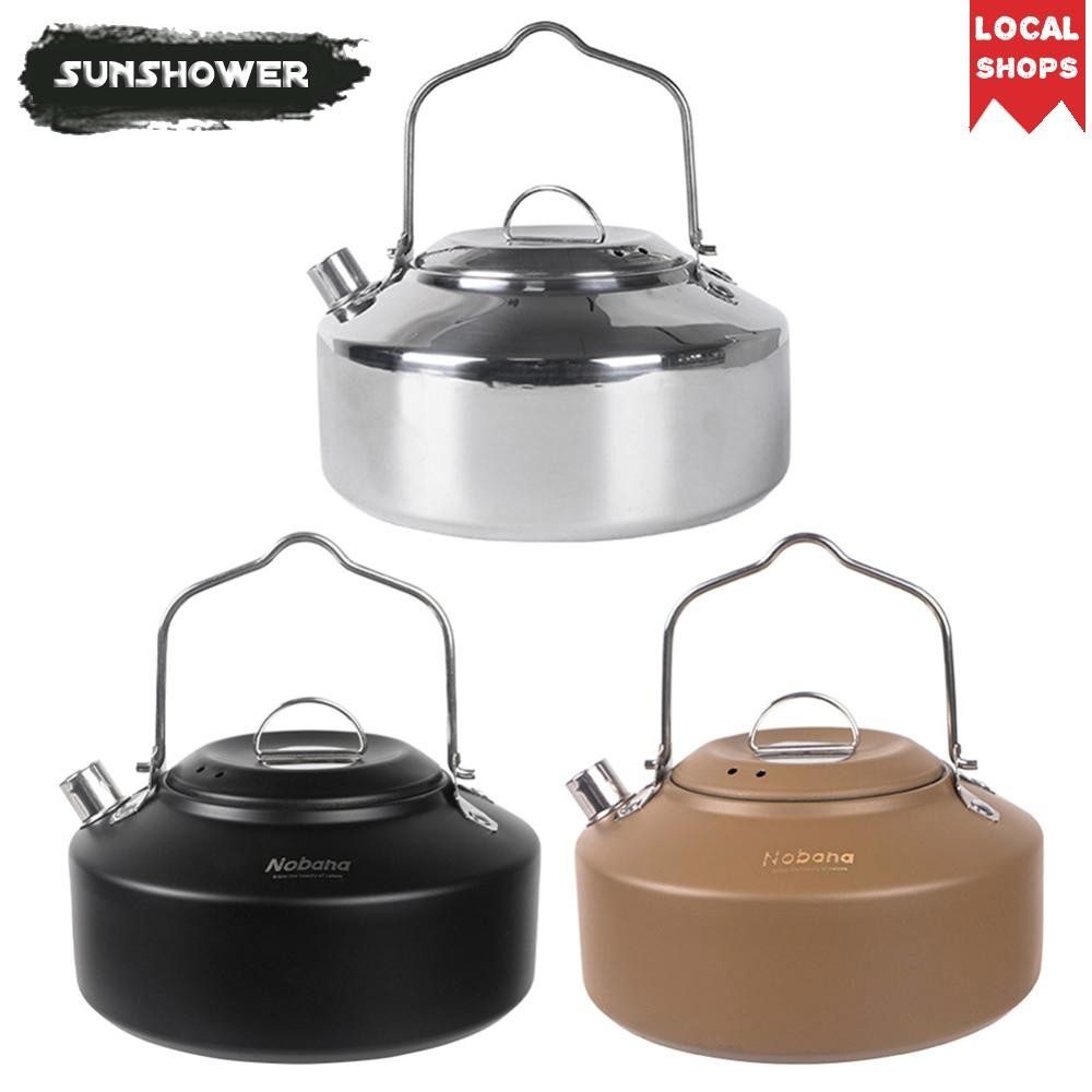 Mini Camping Kettle 1L Boil Water Kettle Lightweight Teapot Backpacking ...