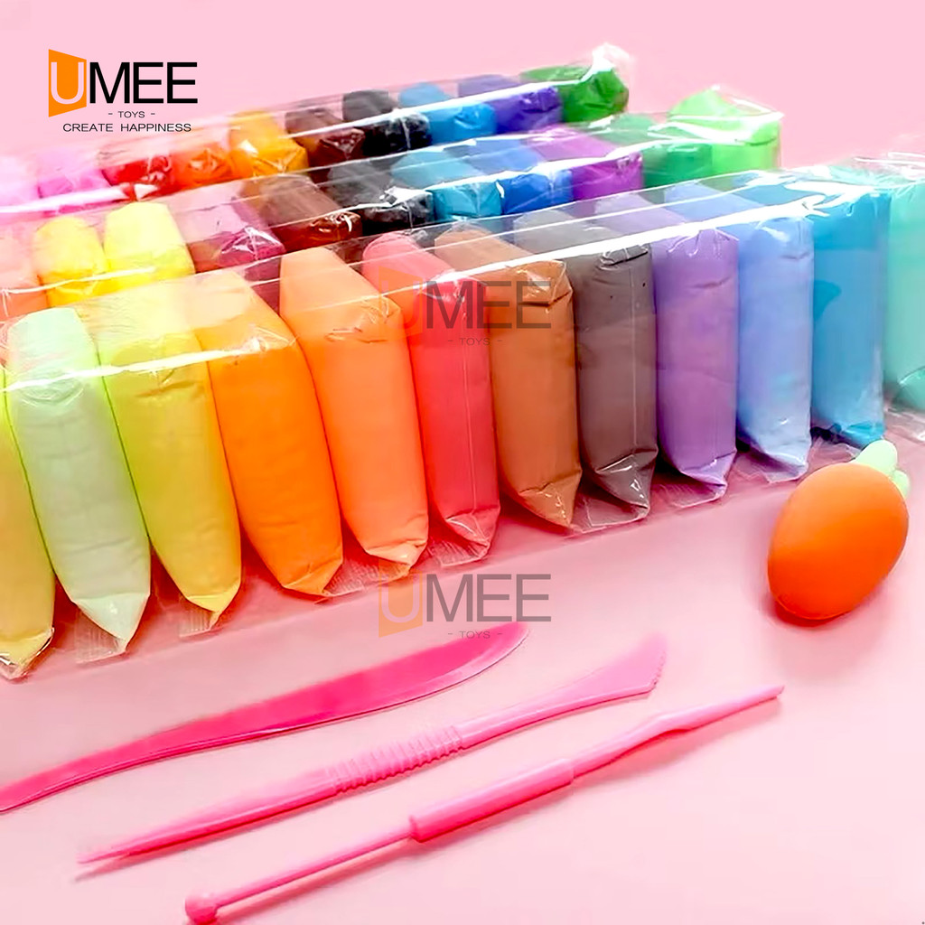 12Colors Party Gift Ultra Light Clay With Tools Pad for Party Gift-Loot ...