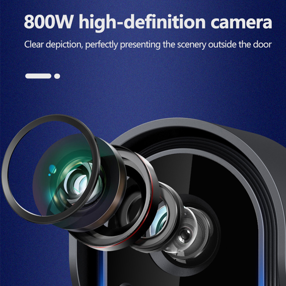 A# 2.4G WiFi Eye Peephole Camera 4.3 Inch IPS Screen Home Security Door ...