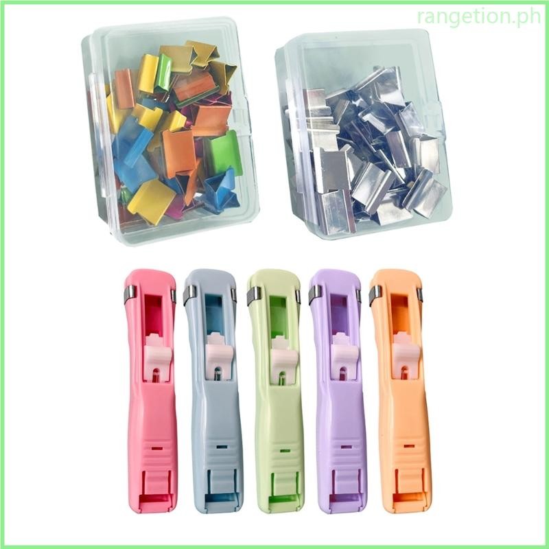 RAN Clam Clips Dispenser Paper Clam Clips Refills for Fixing Loose Leaf ...