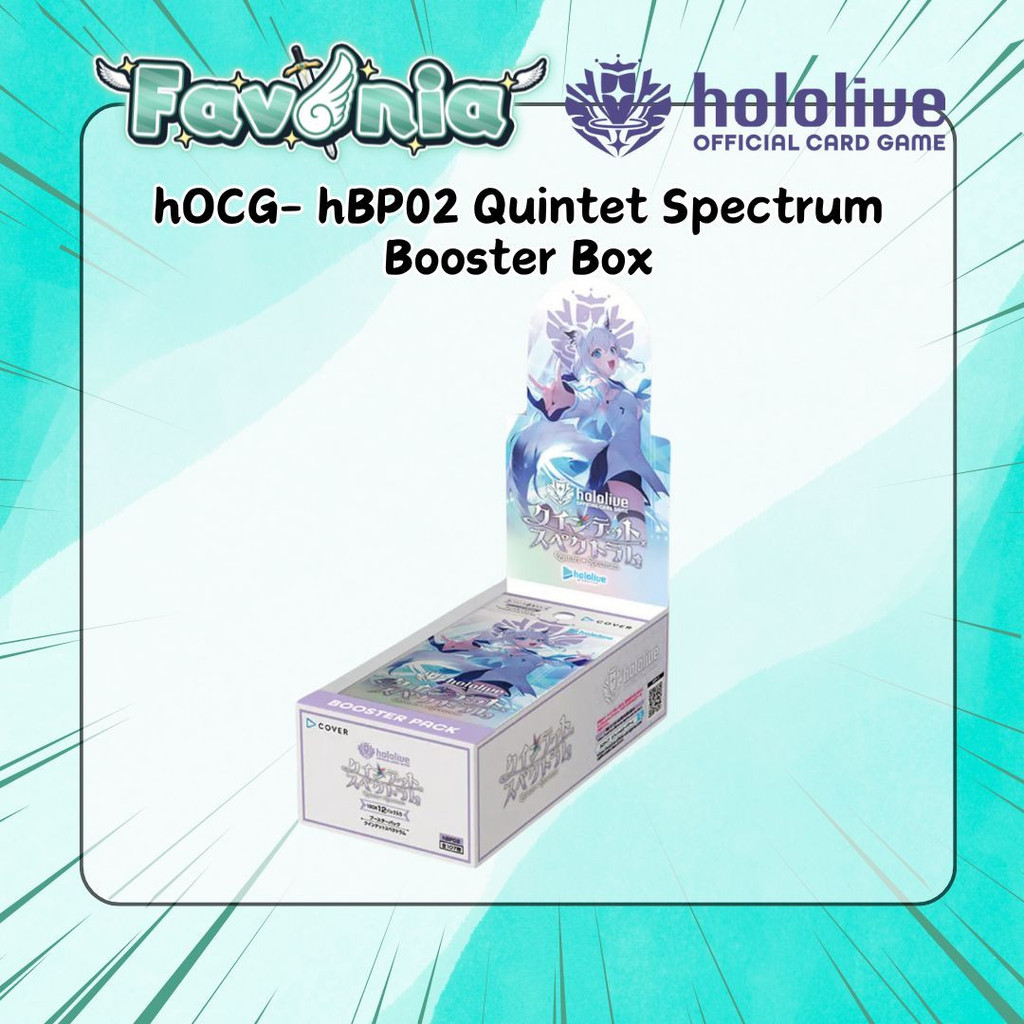 Hololive OCG hBP02 Quintet Spectrum Booster Box HOCG Hololive Official Card Game | Shopee ...