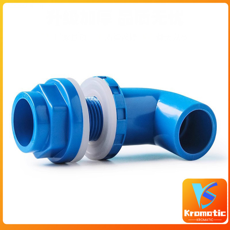KC PVC Pipe Connectors Fish Tank Drain Joints Irrigation Tube 90 Degree ...