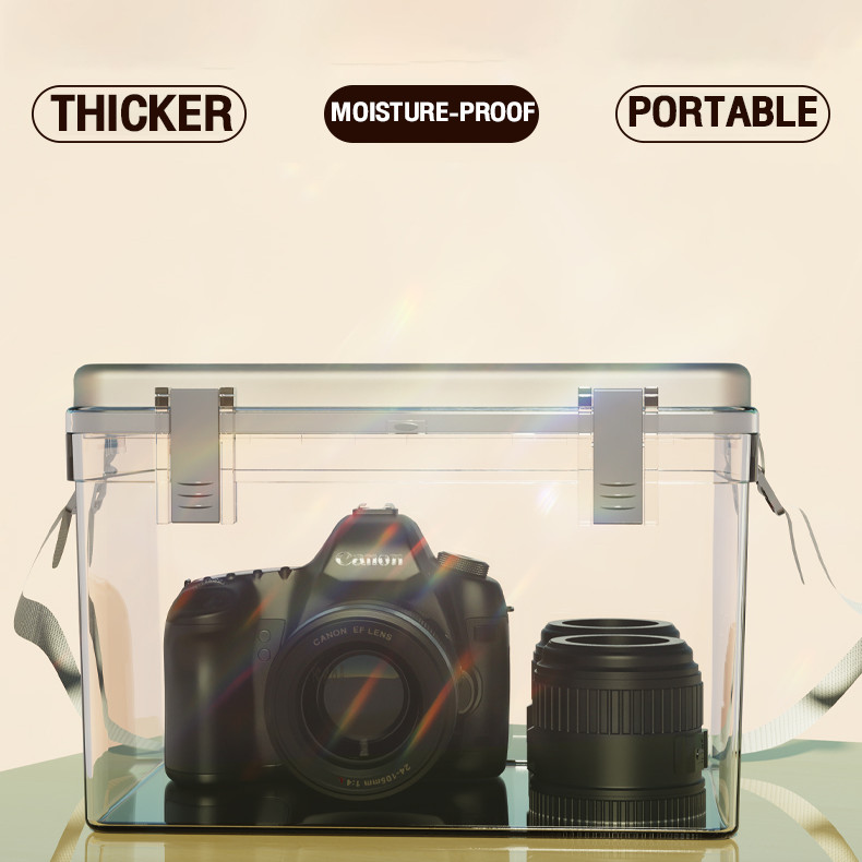 dry box Digital hygrometer Silica Gel Desiccant Sealing thickening Anti ...