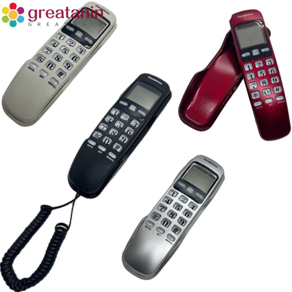 GREATANIN Corded Telephone, Compact Desktop Handset Phone, Wall Mounted ...