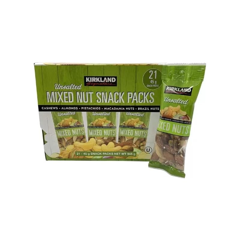 Costco Kirkland Signature Unsalted Mixed Nuts 45g x 21 Bags ...