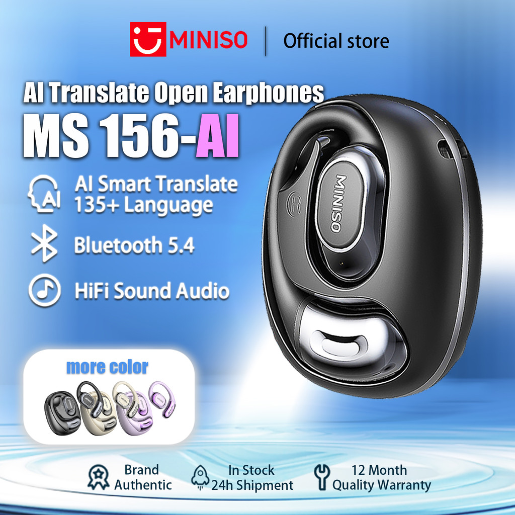 MINISO MS156 AI Smart Earphone Open Earphones AI Smart Translation ...