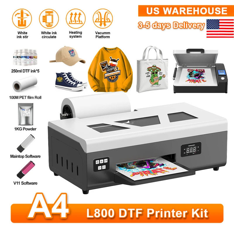 A4 DTF L805 Printer A3 UV Printer A3 XP600 DTF Printer Impresora Printer Direct Film Printing A3 ...