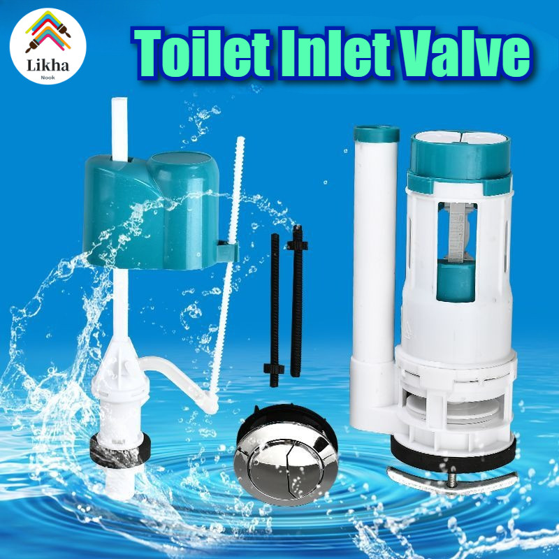 Universal Dual Flush Toilet Kit Water Saving Fill Valve Float Set Easy ...