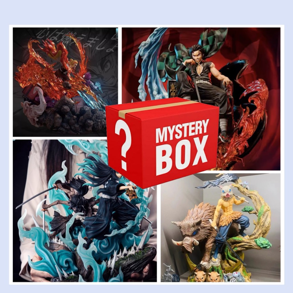 Surprise Unboxing Mystery Box Demon Slayer Zenitsu Tanjiro Akaza ...