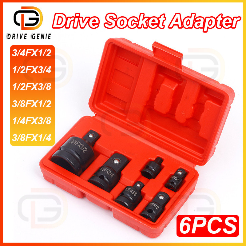 6pcs Drive Socket Adapter Wrench Adapter Hand Tools Set Drive Socket ...