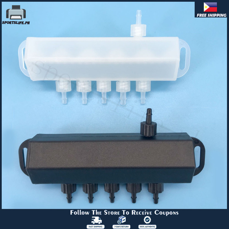 1PCS 1 in and 5 out UV Printer Ink Circulation Splitter Filter Ink ...