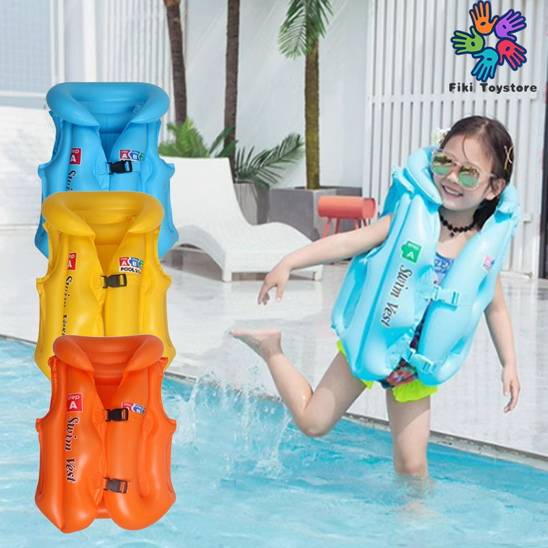 Kids Inflatable Life Vest Baby Toddler Floating Swim Vest Life Jacket ...
