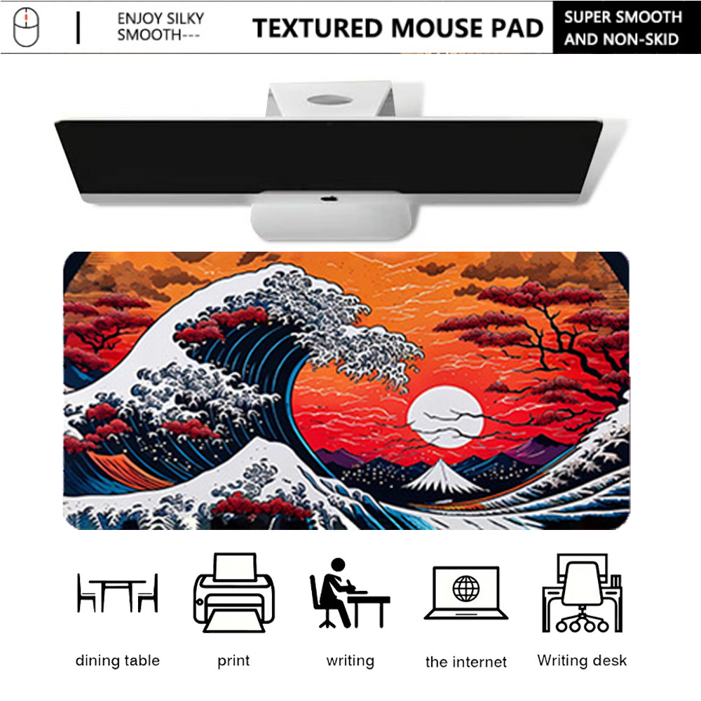 Large Mouse Pad Office Gaming Table Mat Non Slip Base Washable Mouse ...