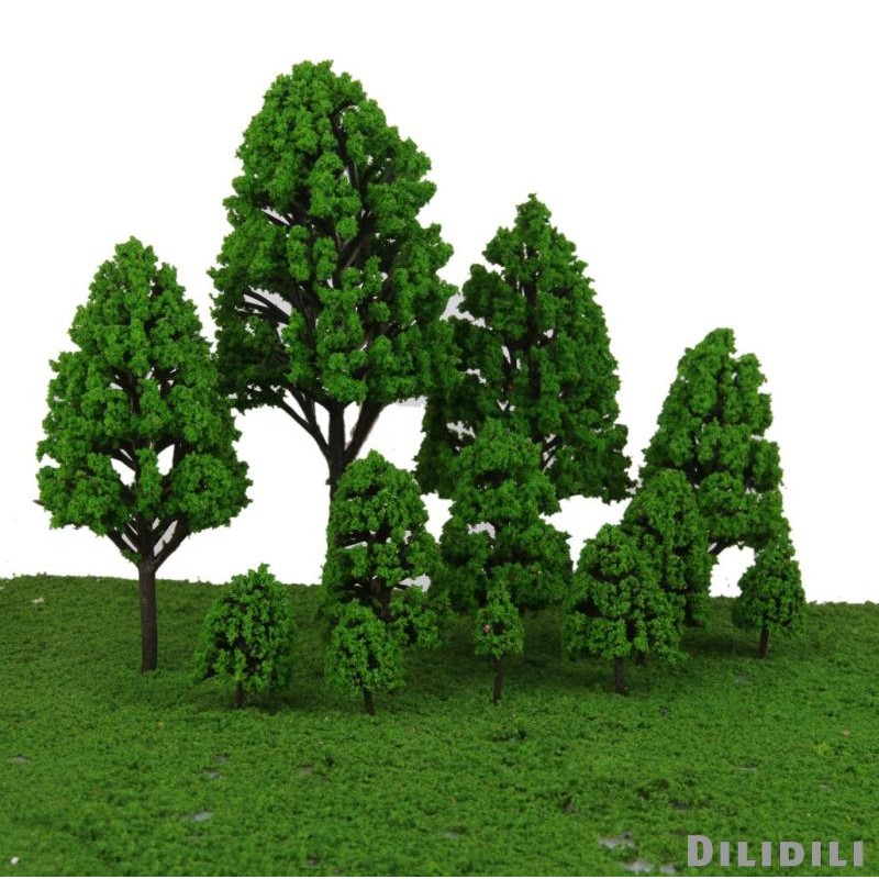 [ 12 Multi Scale Model Tree Train Railway Architecture Diorama Scenery ...