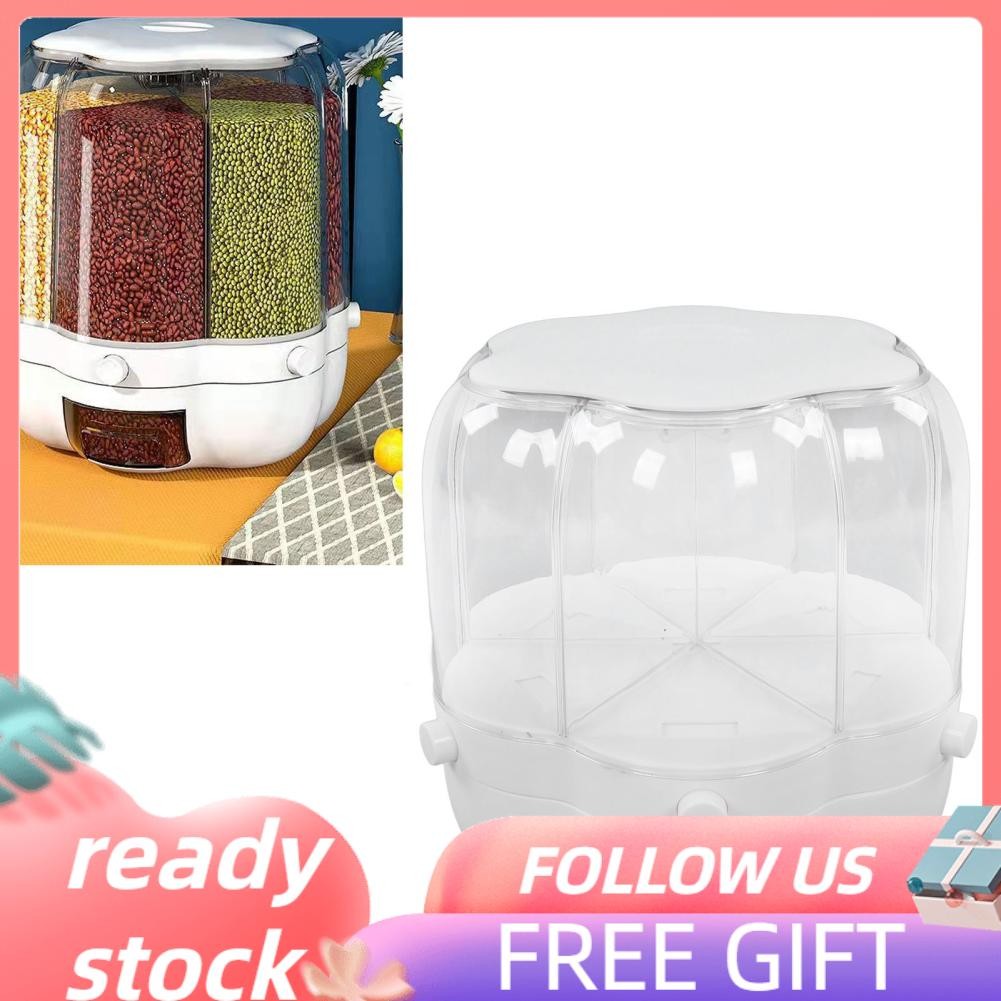Hanhan1 Rice Dispenser Easy Refilling Cereal Box for Bean | Shopee ...