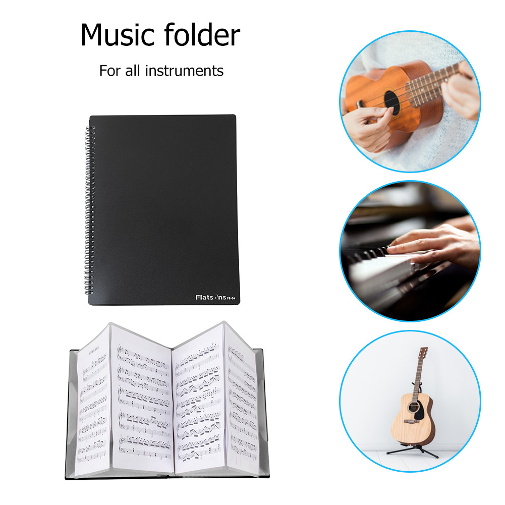 4/2 pages A4 Size Music Score Paper Sheet Note Document File Organizer ...