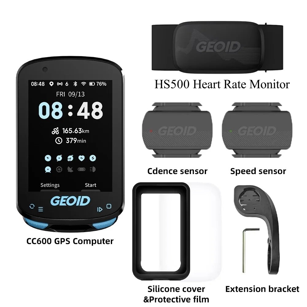 GEOID CC600 Color Screen Bike Computer Smart Navigation GPS Wireless ...