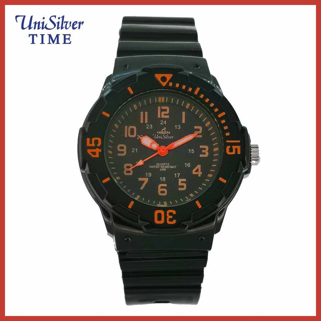 UniSilver#dg%TIME+B@G@e@P@W@L@f Women's Black Analog Rubber Watch ...