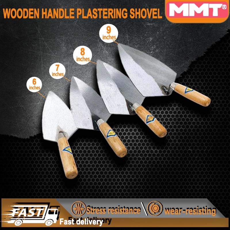MMT tools Bricklaying Cement Trowel (6", 7", 8",9") Wood Handle ...